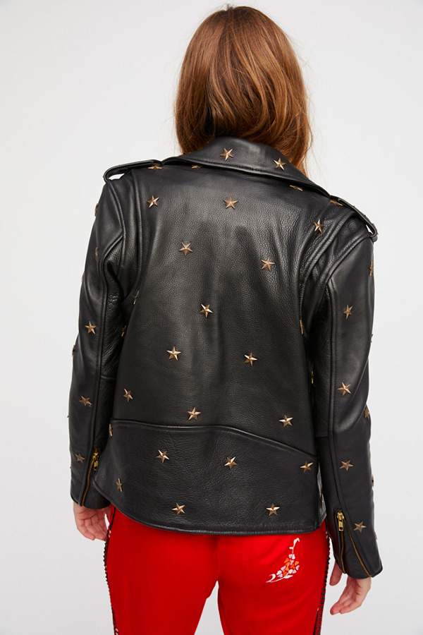 Star Studded Leather Jacket | Free People