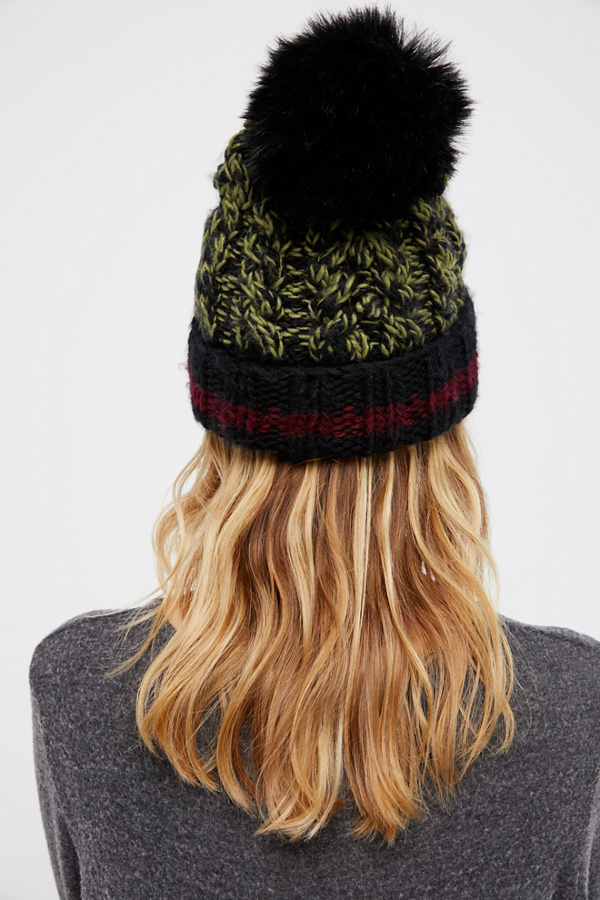 Happy Trails Stripe Pom Beanie | Free People